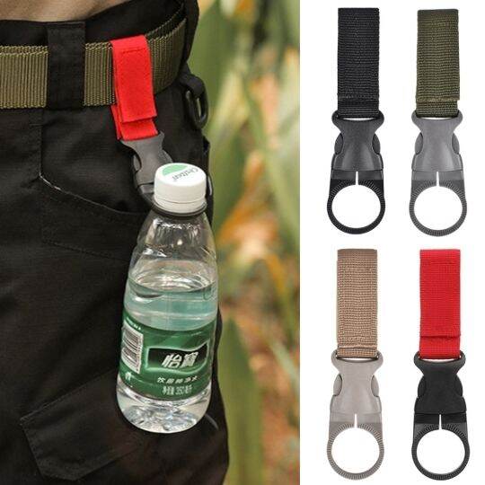 MOLLE Portable Outdoor Water Bottle Hook Nylon Velcro Holder Fastener ...