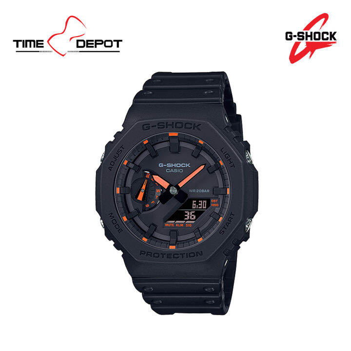 Casio G-Shock GA-2100-1A4DR Analog-Digital Black Resin Strap For Men ...