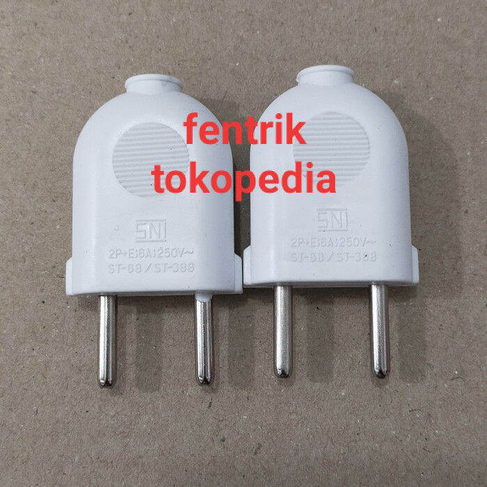 Steker Colokan Listrik Gepeng Mini Putih Mirip Broco | Lazada Indonesia
