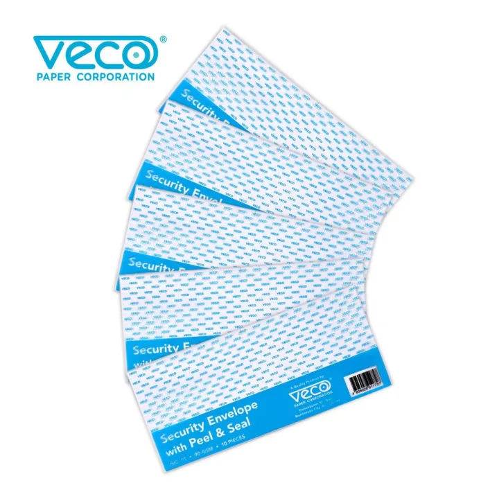 Veco Security Envelope Peel & Seal 90gsm 10pcs x 5sets (50pcs)5Jq ...