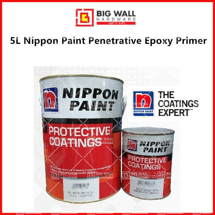 5L Nippon Paint Penetrative Epoxy Primer for EA4 Epoxy Big Wall Hardware | Lazada