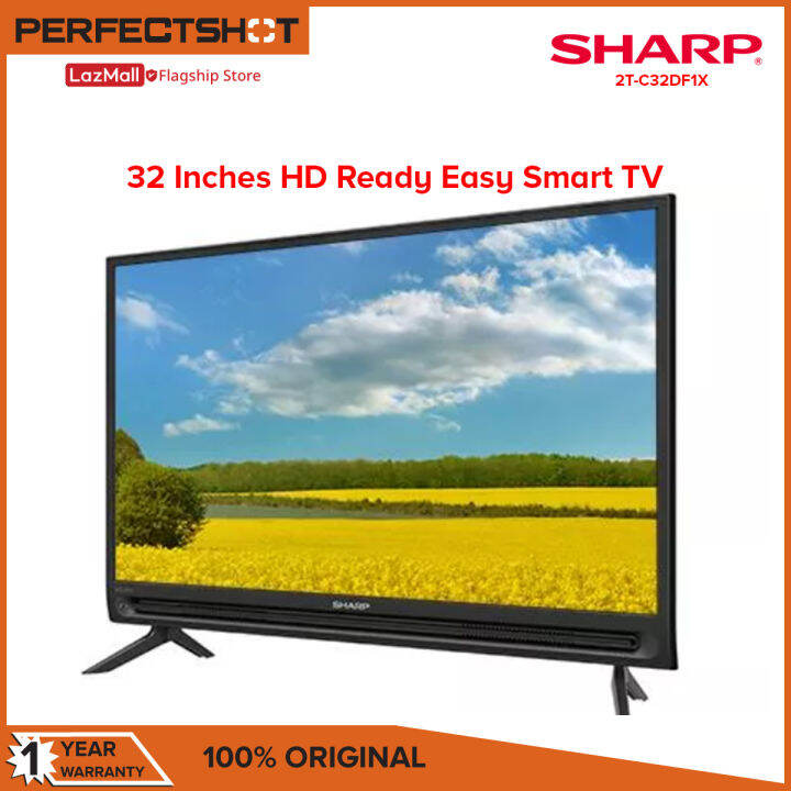 Sharp AQUOS 32 Inch HD Ready Easy Smart TV - 2T-C32DF1X (2 Years ...