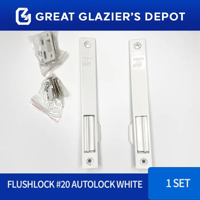 SD Flushlock #20 Auto Lock White or Silver for Aluminum Windows for SD ...