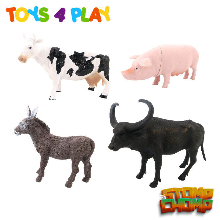 Stomp & Chomp Farm Animal Set (Set of 4 pcs) | Lazada PH