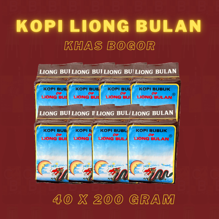 Kopi Liong Bulan Khas Bogor Tanpa Gula 1 Bal/Dus/Kardus Isi 40 Buah ...