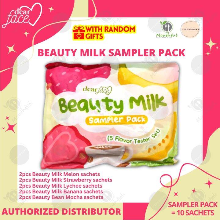 Mouthful - Beauty Milk Sampler Pack = 10 Sachets in Total by DEAR FACE ...