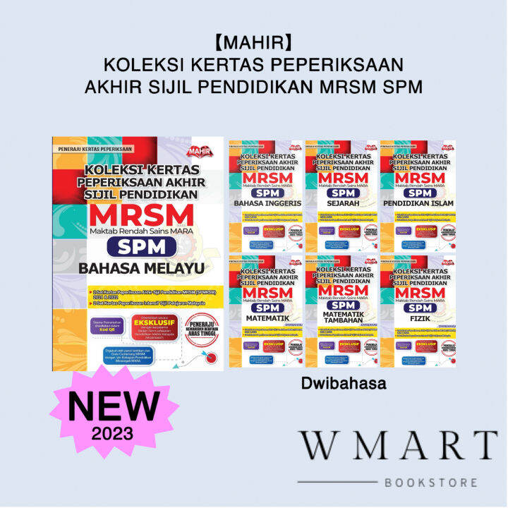 【Mahir】Koleksi Kertas Peperiksaan Akhir Sijil Pendidikan MRSM SPM 2023 ...