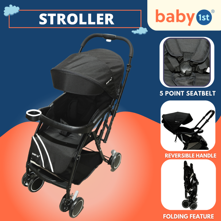 BABY1st Comfortable Baby Stroller with Reversible Handle | Lazada PH