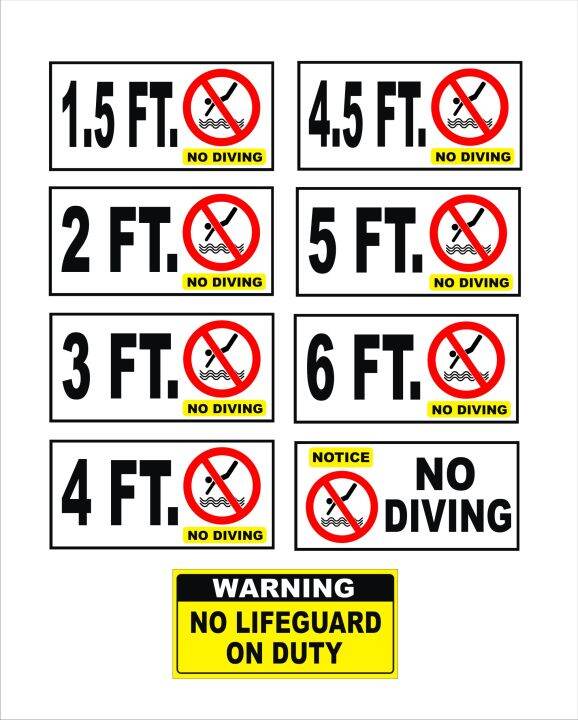 Swimming Pool Signage | Lazada PH Swimming Pool Signage | Lazada PH