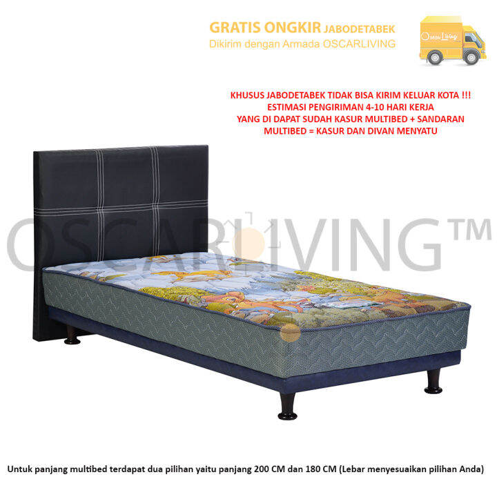 Guhdo Multibed Happy Kids Panjang 180 Cm HB Elegance Hitam / Kasur ...