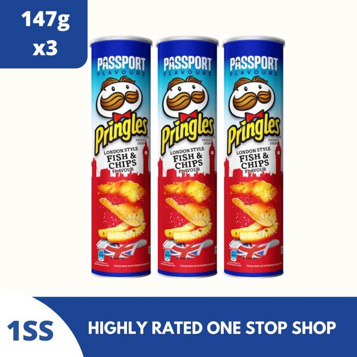 Pringles London Style Fish and Chips 147g x 3 | Lazada PH