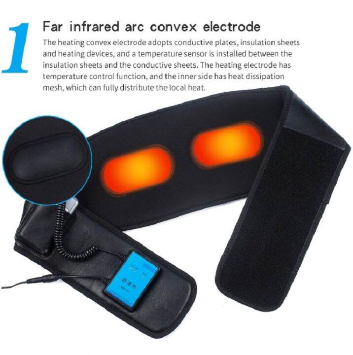 Electronic Muscle Stimulation Massager Lumbar Waist Support Belt And ...