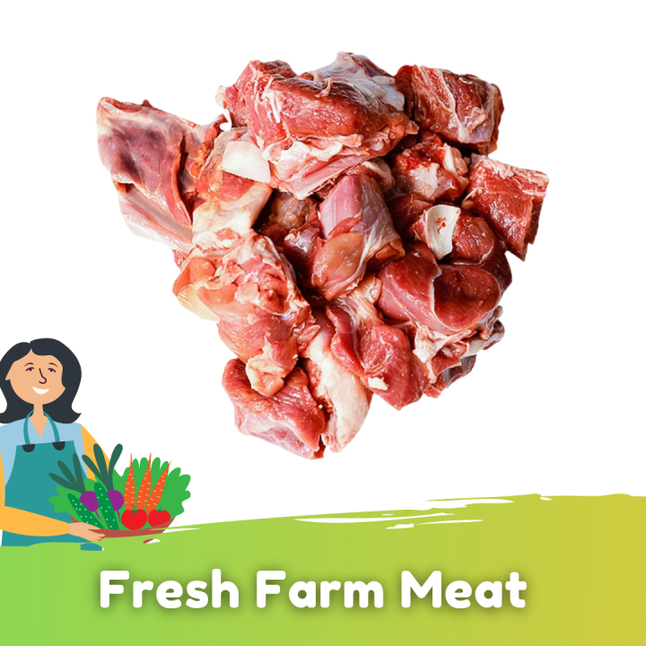 Fresh Boneless Mutton (1kg+/-) | Lazada