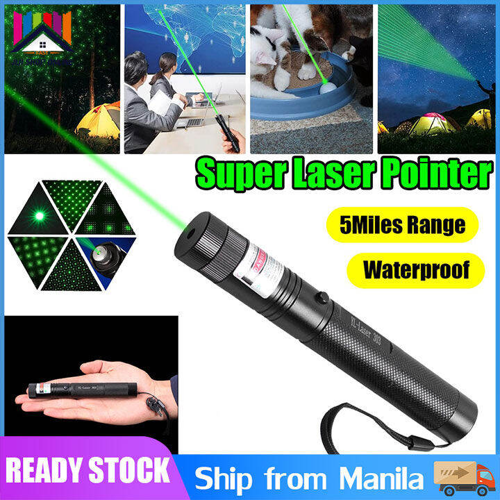 🔝 Original 【24 hours delivery】USB Rechargeable GREEN LASER Pointers 532nm 10000m High Power ...
