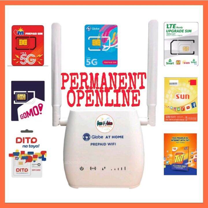 GLOBE at home prepaid wifi permanent openline | Lazada PH GLOBE at home prepaid wifi permanent openline | Lazada PH