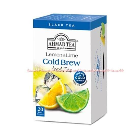 Ahmad Tea Lemon & Lime Cold Brew Iced Tea 20bag Lemon Tea Ahmadtea Teh ...