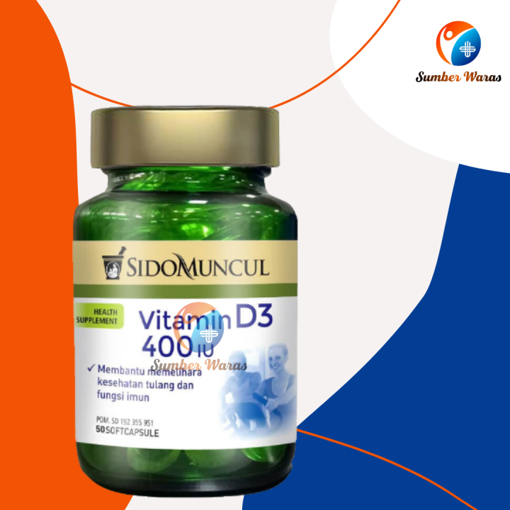 SIDOMUNCUL VITAMIN D3 400 IU BOTOL 50 SOFT CAPSUL | Lazada Indonesia