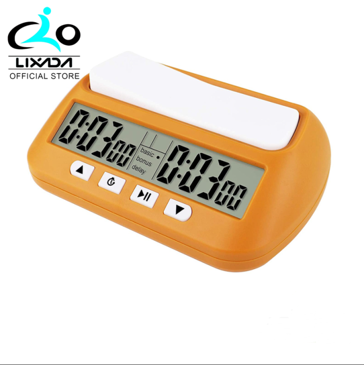 LIXADA 3-in-1 Multipurpose Portable Professional Chess Clock Digital Chess Timer Game Timer ...