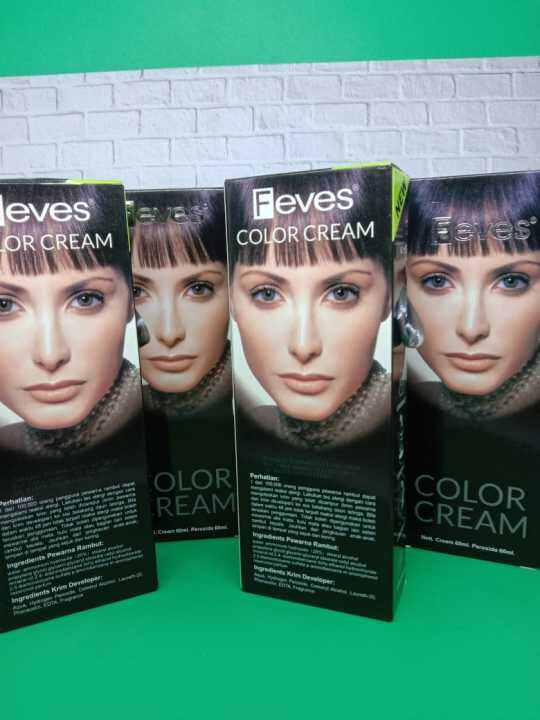 FEVES COLOR CREAM CAT RAMBUT 60ml ORIGINAL | Lazada Indonesia