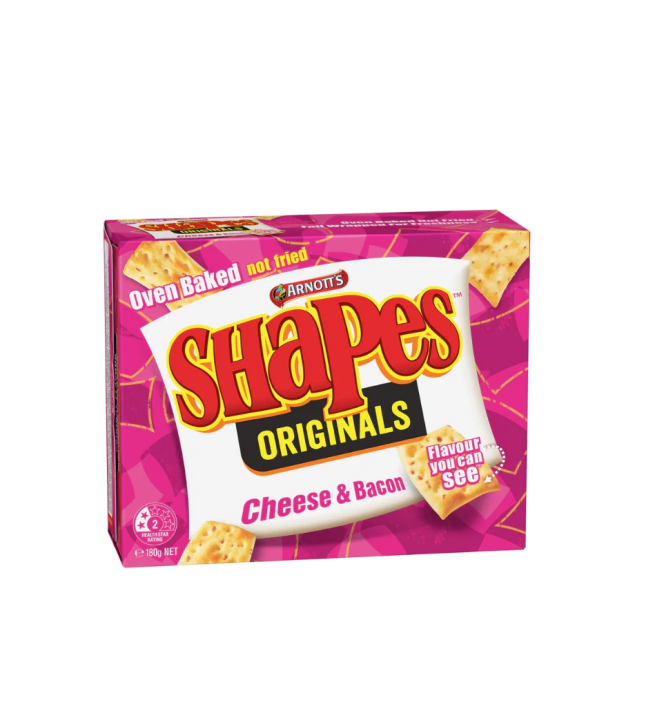 Arnott's Shapes Originals Cheese & Bacon 180g | Lazada PH