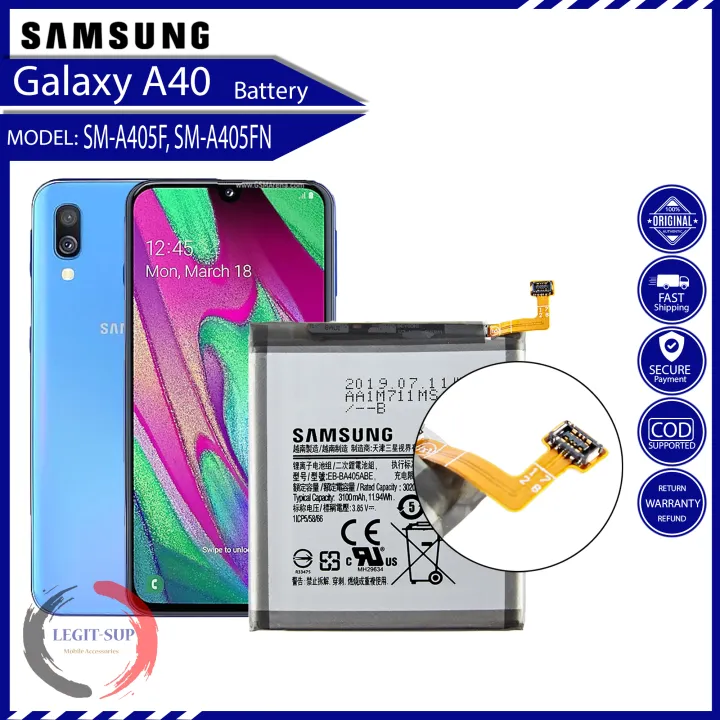 Samsung Galaxy A40 Battery Model: EB-BA405ABE 3100mAh (Original Equipment Manufacturer) | Lazada PH