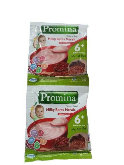 Promina Milky Bubur Bayi (Beras Merah) 8 Sachet/ 20g | Lazada Indonesia