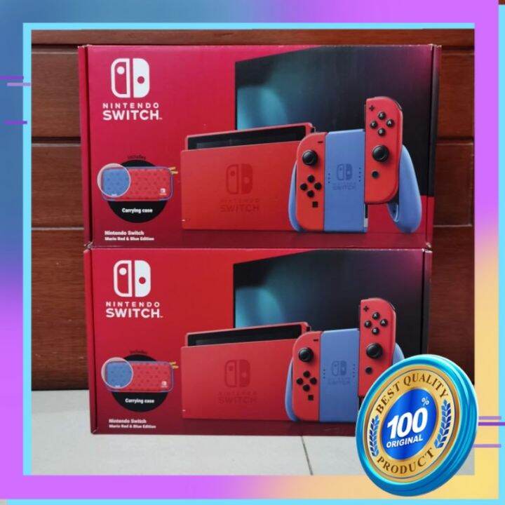 Nintendo Switch Mario Red & Blue v2 Console Limited Edition | Lazada ...