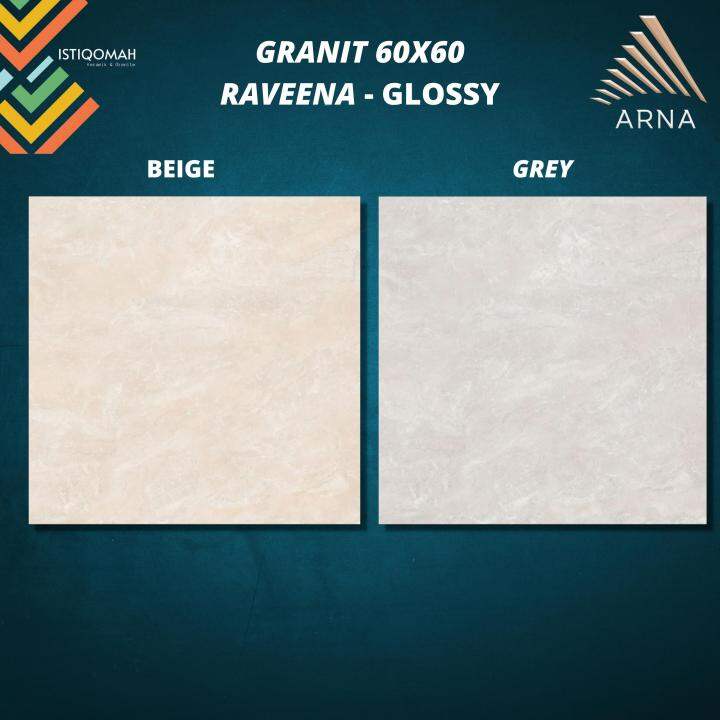 GRANITE 60X60 RAVEENA - GLOSSY - KW ECONOMI - ARNA | Lazada Indonesia