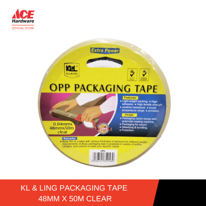 KL Ling Clear Packaging Tape 48mm x 50m | Lazada PH