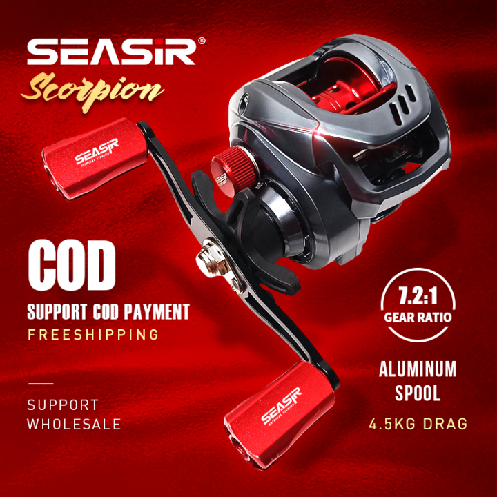 SEASIR Scorpion Spinning Reel Baitcasting Reel 7.2:1 Gear Ratio 18+1BB ...