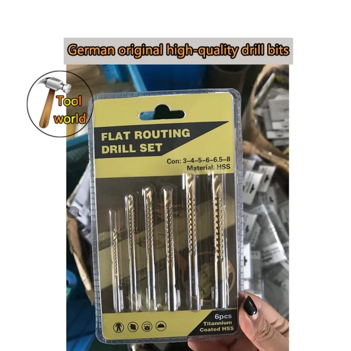 Drill Bit Set Wood Metal Woodworking Drill Bit 6pcs 3-8mm | Lazada PH