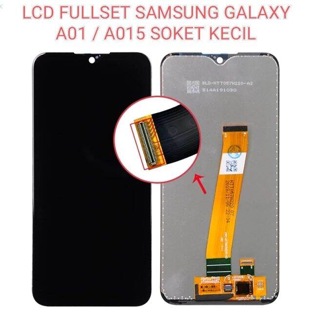LCD SAMSUNG GALAXY A01 / A015 FULLSET TOUCHSCREEN SOKET KECIL KUALITAS ...