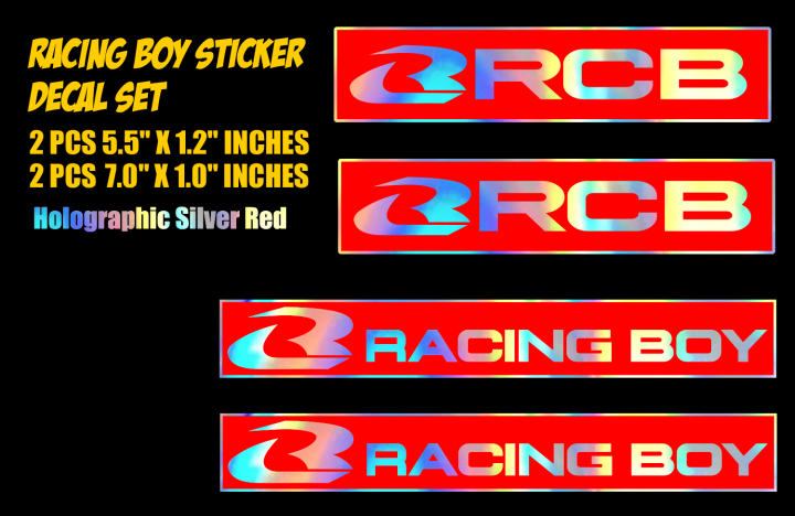RACING BOY STICKER DECAL SET FOR MOTORCYCLE | Lazada PH