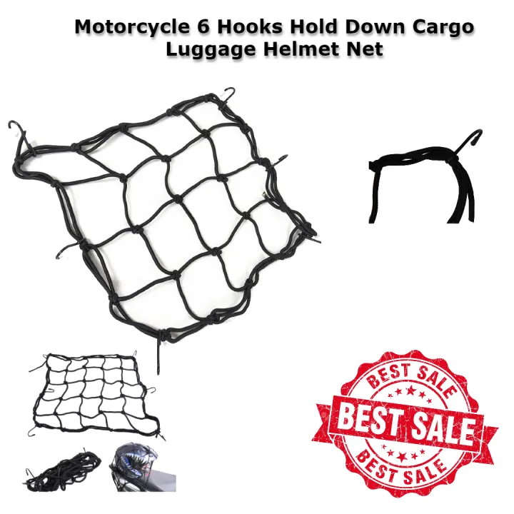 HONDA XR150 L | MOTORCYCLE 6 HOOKS CARGO LUGGAGE ROPE NET | COD | Lazada PH