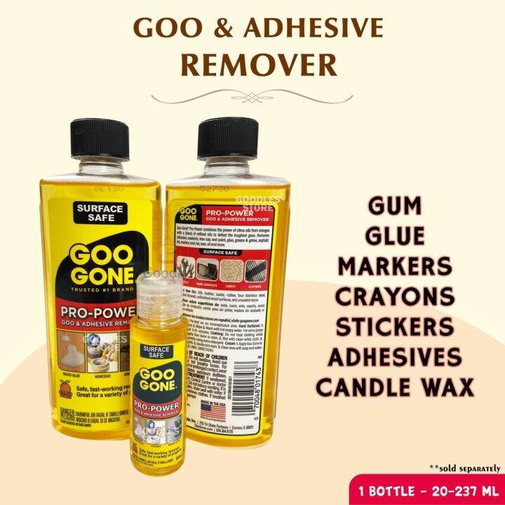 Goo Gone Pro-Power Adhesive Remover Crayon Gum Glue Tape Cleaner ...