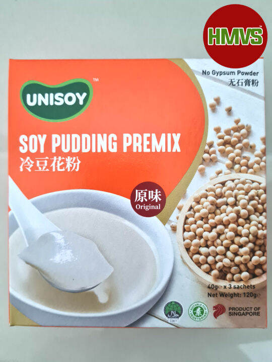 [UNISOY] Soy Pudding Premix - Original (冷豆花粉 - 原味) 40g x 3's (120g) | Lazada
