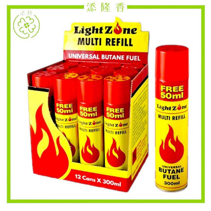 打火机液体补充气 Lightzone Multi Refill Gas Refill 300ml | Lazada