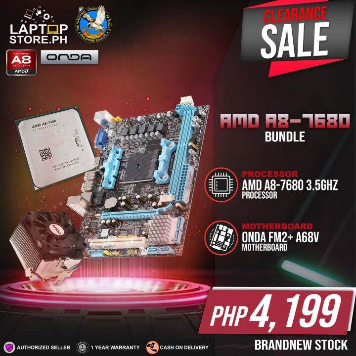 ️ Bundle Amd A8 7680 3 5ghz Processor And Onda Fm2 A68v Board Lazada Ph