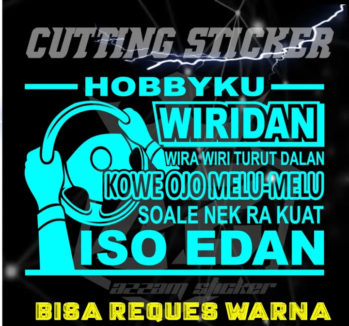STICKER KATA KATA HOBY KU /CUSTOM CUTTING KATA BODY MOBIL TRUCK/PICK UP ...
