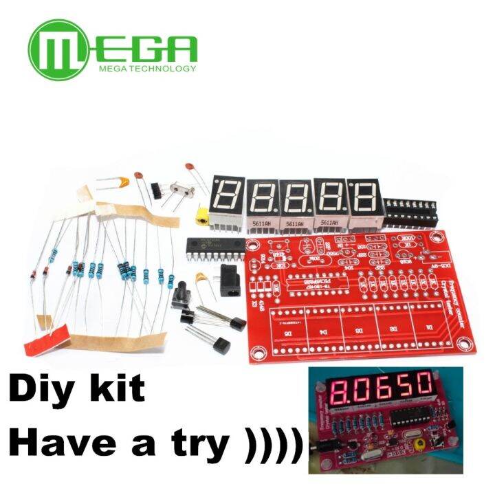 DIY Kits RF 1Hz-50MHz Crystal Oscillator Frequency Counter Meter ...