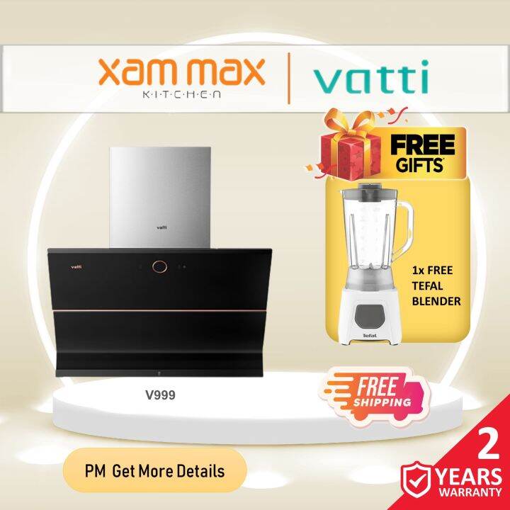 Vatti V999 - Artemis Series Type Range Hood 2500m3/h Suction Power / Inverter DC Motor | Lazada