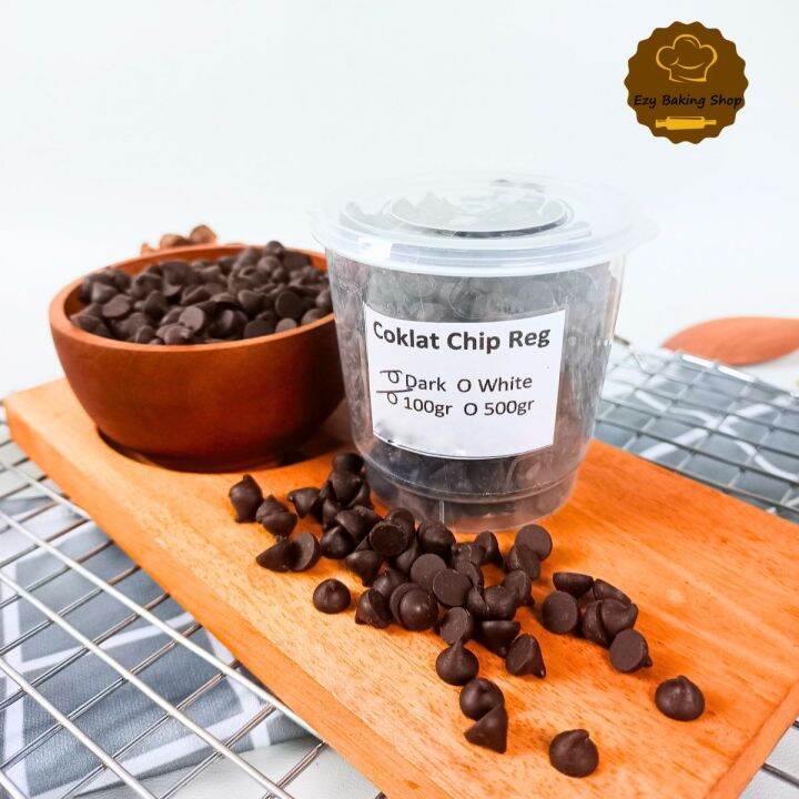Coklat Chip 100gr [Repack] - Coklat Chip Dark - Choco Chip Elmer ...