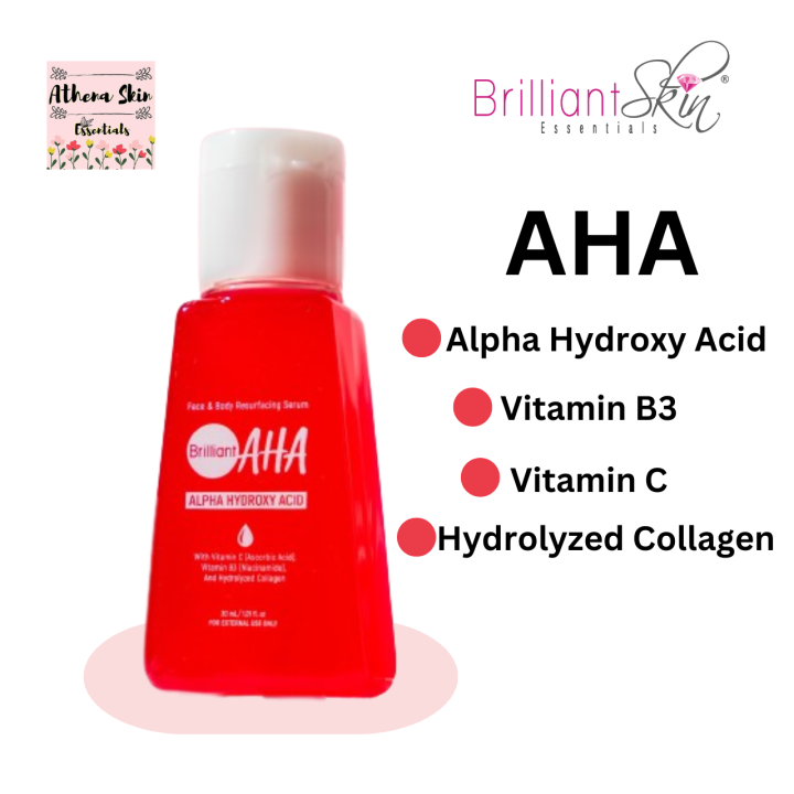 Brilliant Skin AHA Face & Body Firming Serum Moisturizer Anti Aging and ...