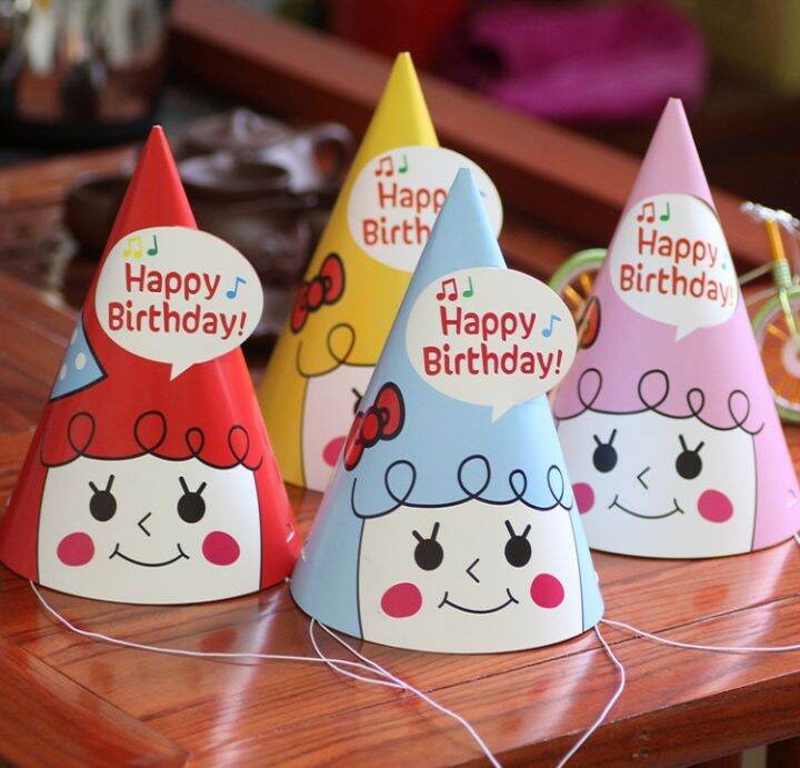 DIY Paper Birthday Hat Cute Happy Birthday Hats Disposable Party Hats ...