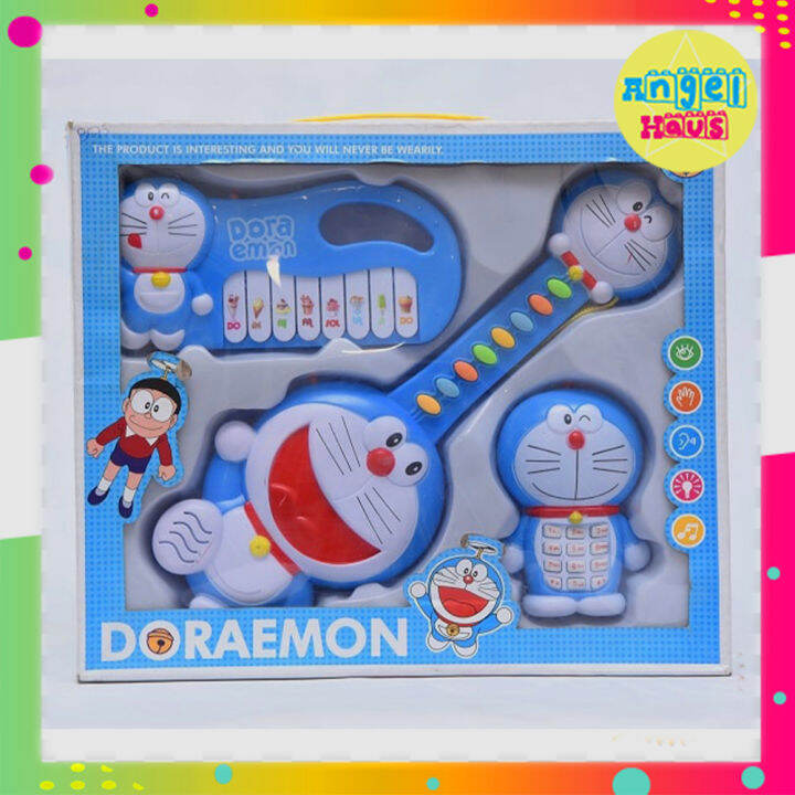 Doraemon Musical Play Set with Keyboard, Guitar and Mobile Phone | Lazada