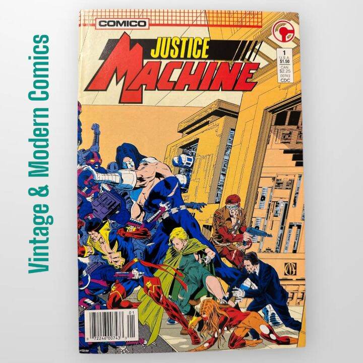 Justice Machine 1 Published Jan 1987 by Comico Script by Tony Isabella ...