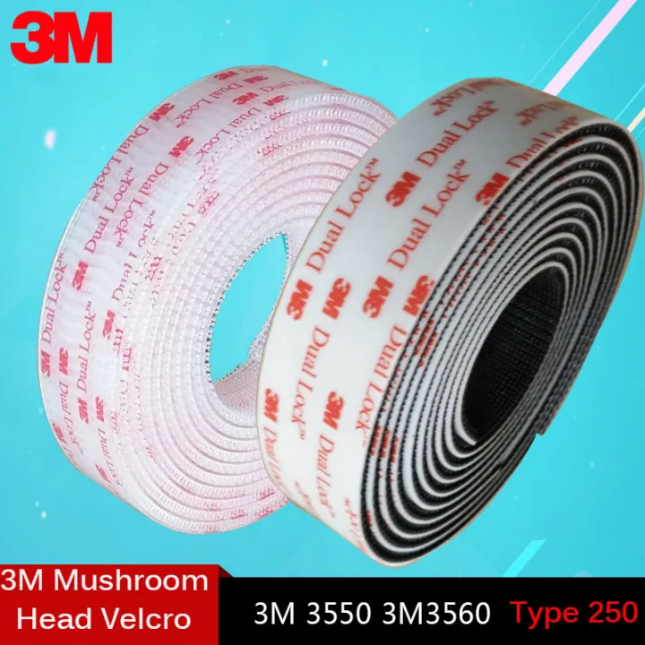 3M Dual Lock SJ3550 Black and SJ 3560Transparent Mushroom Adhesive ...