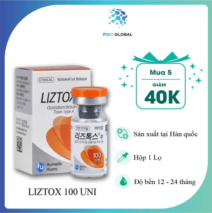 Botox Liztox 100 Units Hàn Quốc Chính Hãng | Lazada.vn