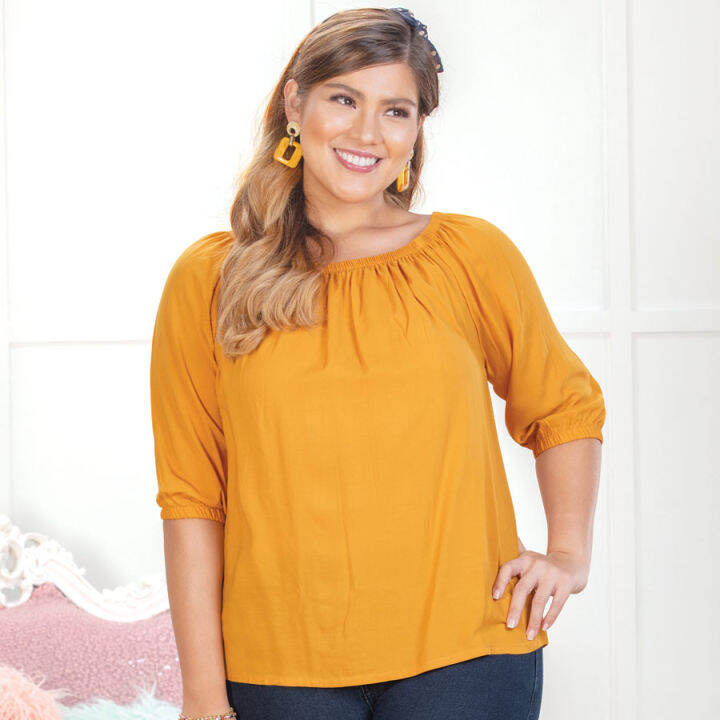 Natasha Hamilla Plus Size Blouse | Lazada PH