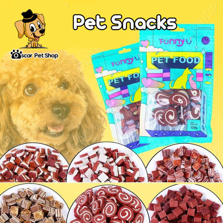 100g Pet Snack Pet Treat Dog Treat Chicken Cheese Cube Beef Cube Beef ...